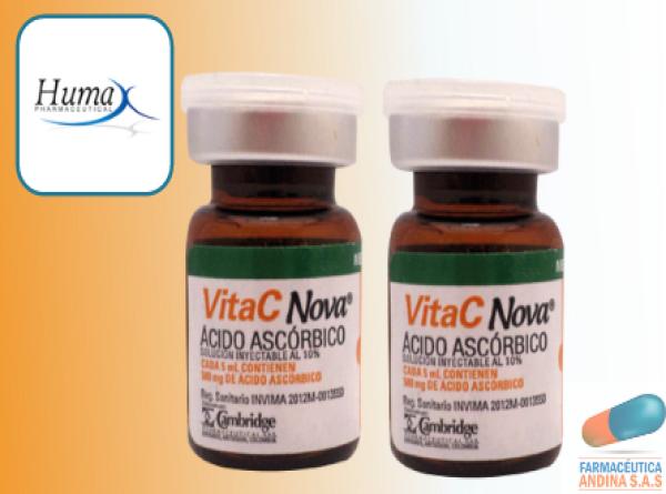 VITAMINA C 500MG INY VIAL/5ML VITACNova