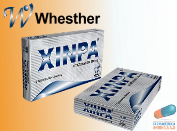 NITAZOXANIDA 500 MG CJ X 6 TAB XINPA