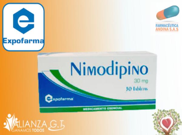 NIMODIPINO 30 MG CAJA x 30 TAB