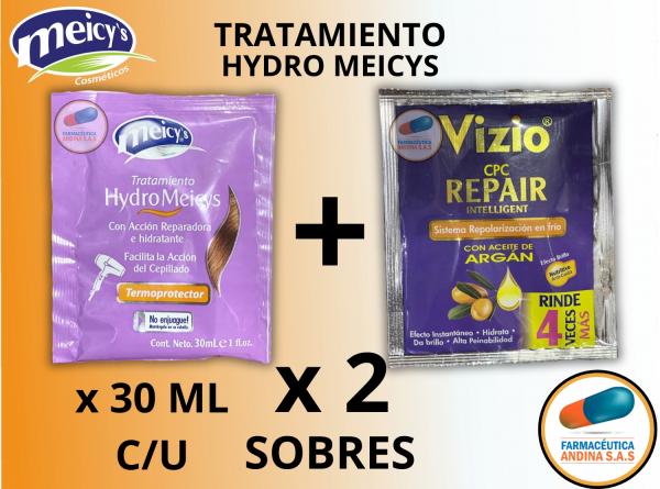 TRATAMIENTO HIDROMEICY Y REPAIR INTELLIGENT RISTRA X 2 SOBRES X 30 ML ...