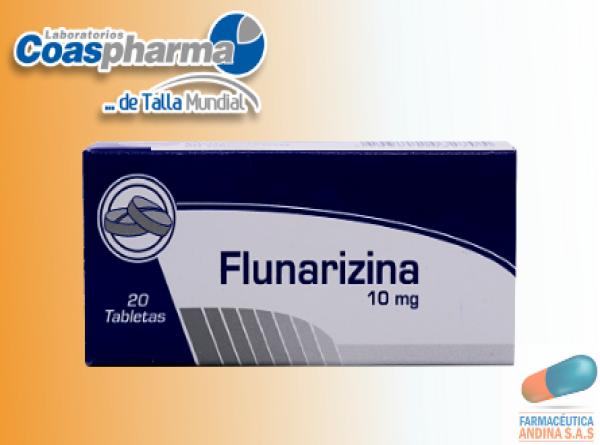 FLUNARIZINA 10 MG CAJA x 20 TABS