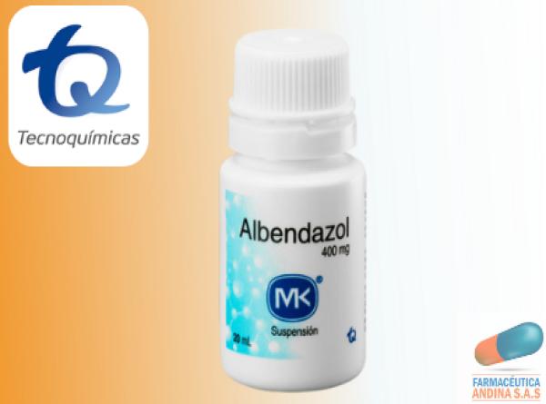 ALBENDAZOL 400 MG FCO X 20 ML