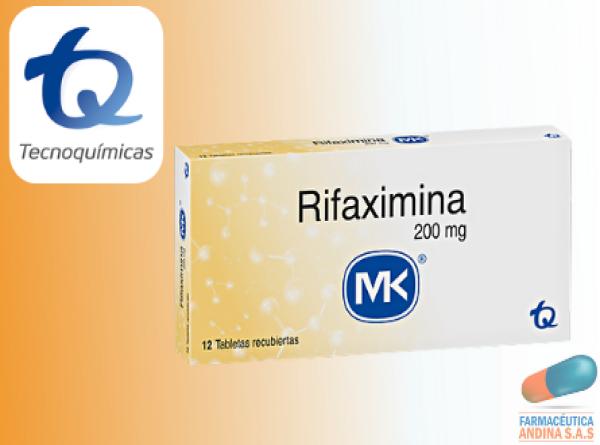 RIFAXIMINA 200 MG CJX 12 TAB MK