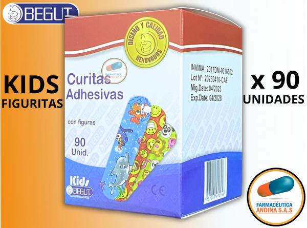 CURAS KIDS CAJA X 90 UNIDADES (FIGURITAS) BEGUT