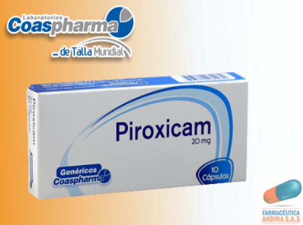 PIROXICAM 20 MG CAJA x 10 CAP