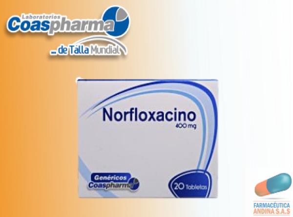NORFLOXACINO 400 MG CAJA X 20 TAB
