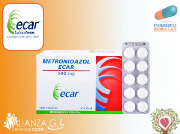 METRONIDAZOL 500 MG CAJA 100 TAB