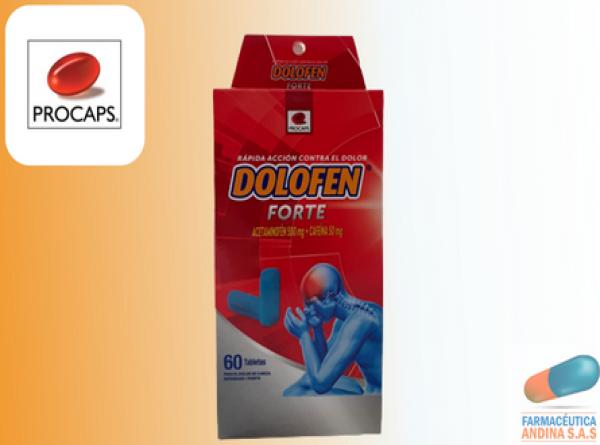 ACETAMINOFEN + CAFEINA 500/50 CJX 60T DOLOFEN FORTE
