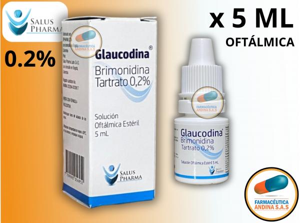GOTAS OFTALMICAS BRIMONIDINA 0.2% FRASCO X 5 ML (GLAUCODINA) SALUS PHARMA