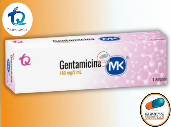 GENTAMICINA 160 MG CAJA x 1 AMPOLLA MK