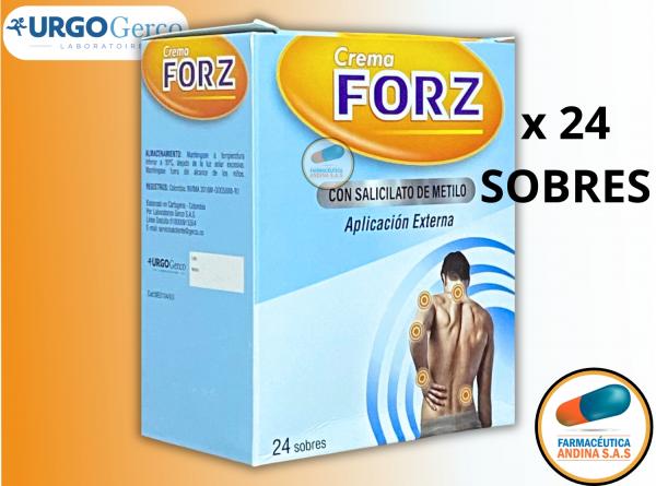 CREMA FORZ CAJA X 24 SOBRES GERCO