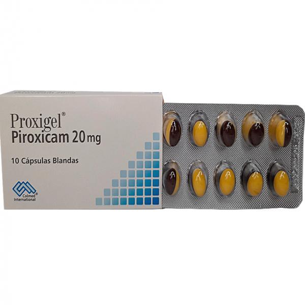 PIROXICAM 20 MG CAJA X 10 CAPS BLAND PROXIGEL