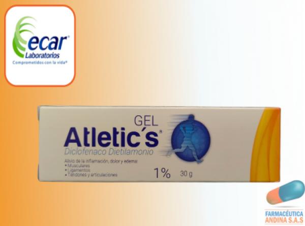 DICLOFENACO GEL 1% ATLETICS TUBO X 30 GR