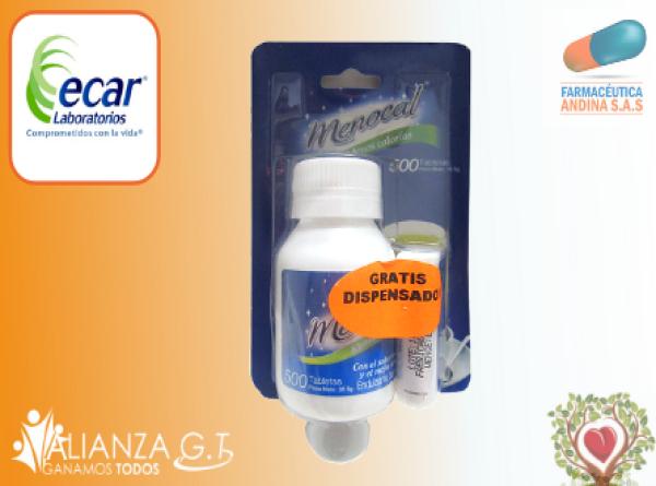 ENDULZANTE MENOCAL 500 TAB+ DSIPENX100 TAB