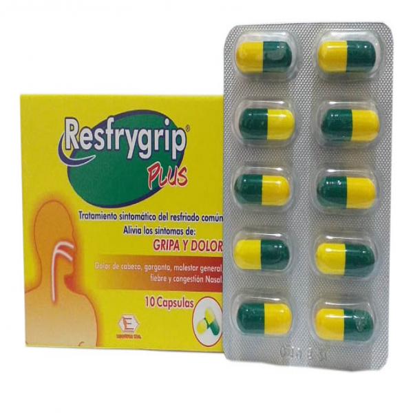 ANTIG CAP RESFRYGRIP PLUS CAJA X 10 CAPS