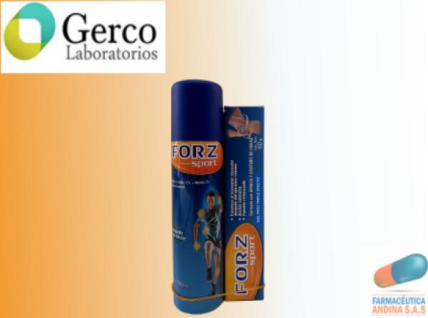 LINIMENTO FORZ SPORT SPRAY X 200 ML GRATIS GEL FRIO FORZ GERCO