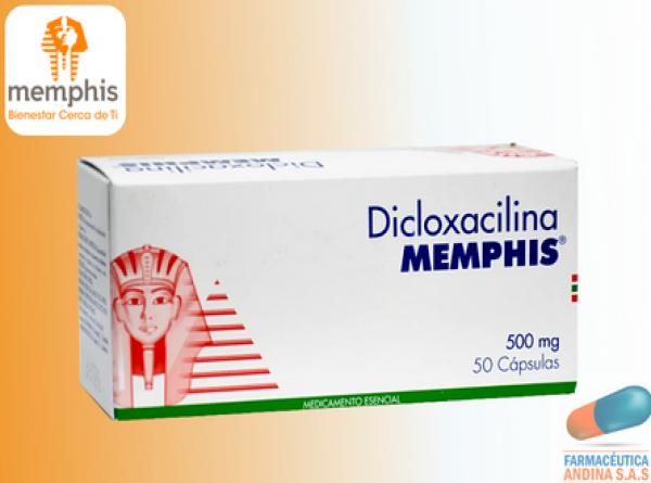 DICLOXACILINA 500 MG CAJA X 50 CAPS