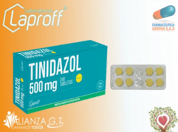 TINIDAZOL 500 MG CAJA X 240 TABS