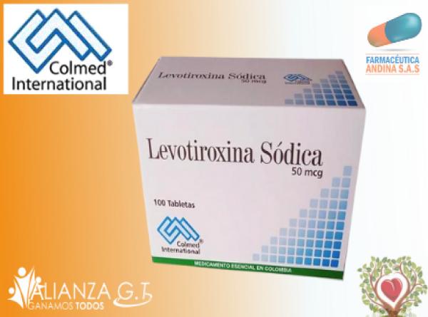 LEVOTIROXINA 50 MG CAJA X 100 TAB