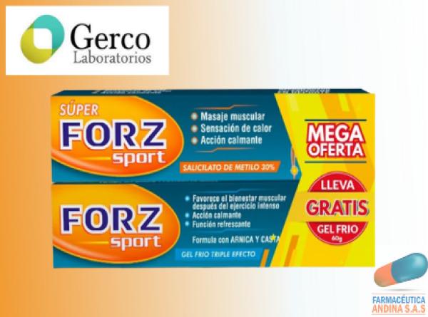 CREMA SUPER FORZ SPORT X60GR GRATIS GEL FRIO FORZ SPORT X60GR