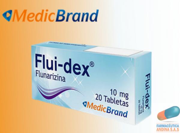 FLUNARIZINA ´FLUI-DEX´ 10 MG X 20 TAB