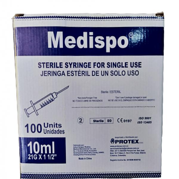 JERINGA 10 ML MEDISPO X UNIDAD