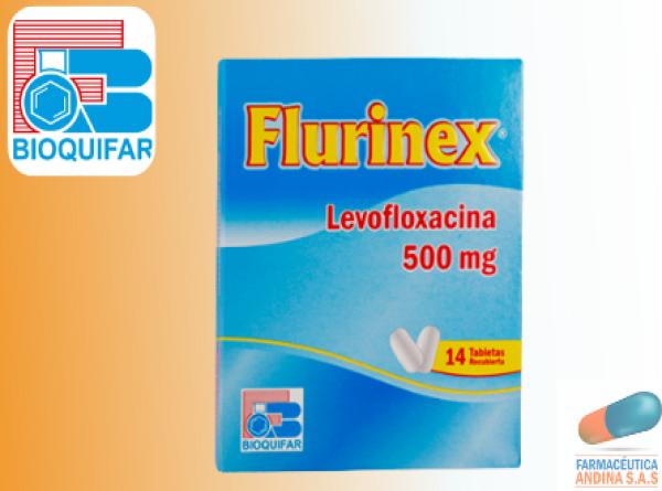 LEVOFLOXACINA 500 MG CAJA X 14 TAB FLURI