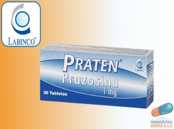 PRAZOSINA 1 MG (PRATEN X 30 TBS)