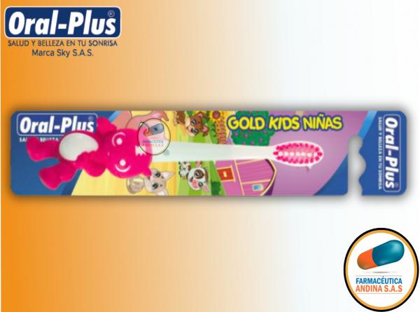 CEPILLO GOLD KIDS NIÑAS INDIVIDUAL ORAL PLUS