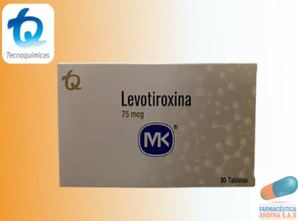 LEVOTIROXINA 75 MCG CAJA X 30 TABS MK