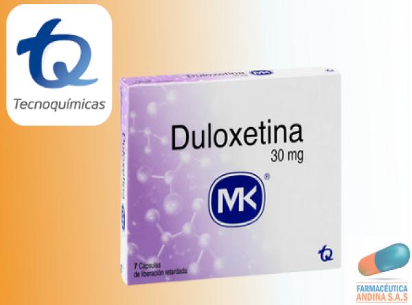 DULOXETINA 30 MG CAJA X 7 CAPS LP MK