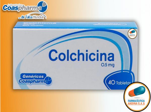 COLCHICINA 0.5 MG CAJA X 40 TABLETAS COASPHARMA