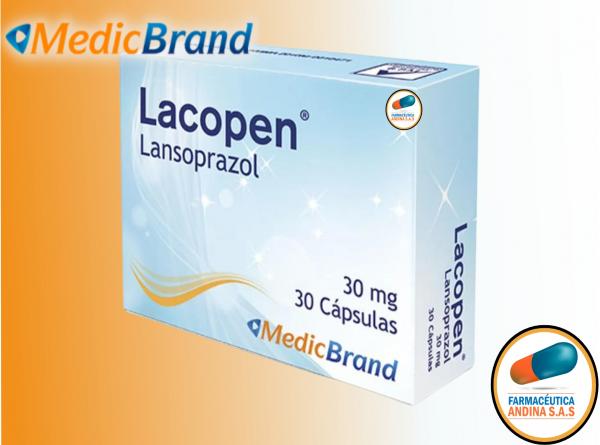 LANSOPRAZOL LACOPEN 30 MG CAJA X 30 CAPSULAS MEDICBRAND