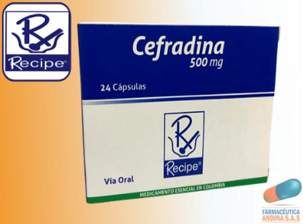 CEFRADINA 500MG CAJA X 24 CAPS