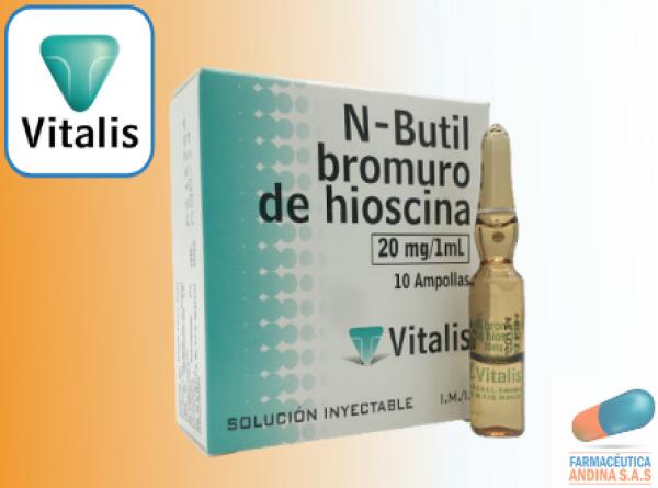 HIOSCINA BUTIL 20MG/ML CAJA X 10 AMP VIT