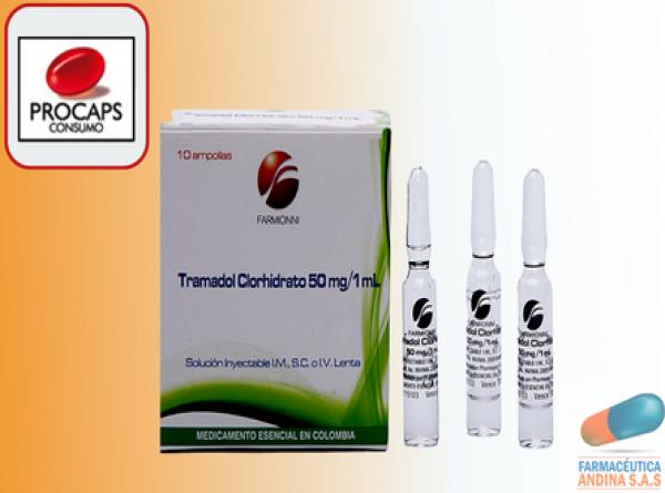 TRAMADOL 50 MG/ML CAJA X 10 AMP