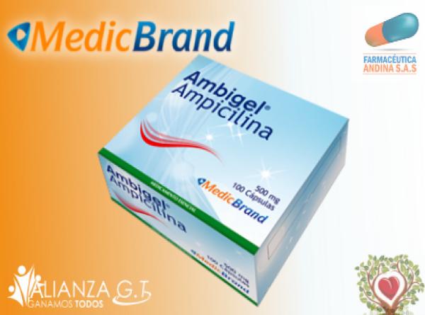 AMPICILINA 500 G AMBIGEL X 100 CAPS