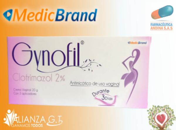 CLOTRIMAZOL CREMA VAG 2% 20 GR 3 APLI GYNOFIL