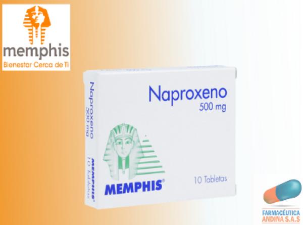 NAPROXENO 500 MG CAJA X 10 TABS