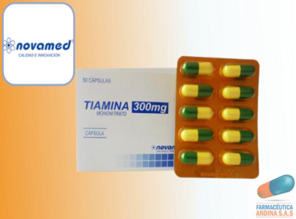 TIAMINA 300 MG CAJA X 50 CAPS