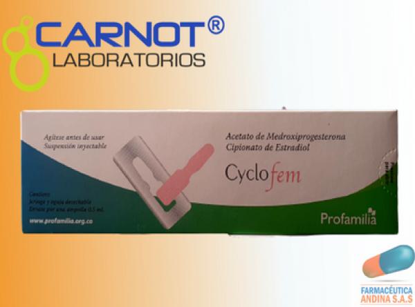 ANTICONCEP CYCLOFEN CJX 1 AMP+JERI 0.5ML