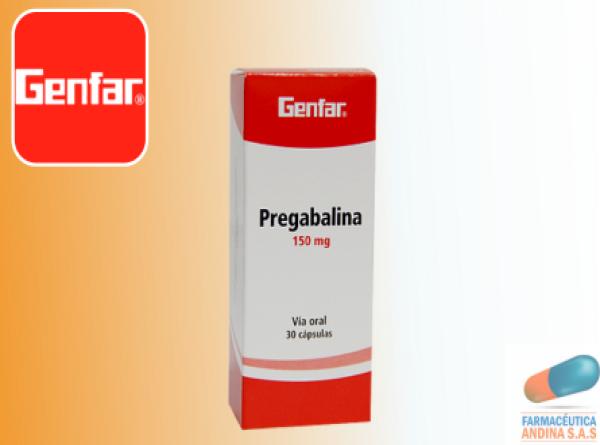 PREGABALINA 150 MG CJX 30 TAB GENFAR