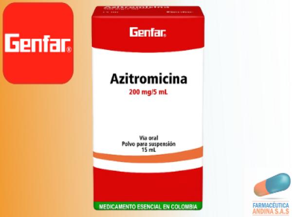 AZITROMICINA 200 MG SUSP 15 ML GENFAR