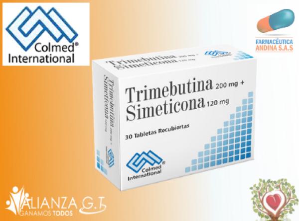TRIMEBUTINA+SIMETICONA X 30 TAB COLMED