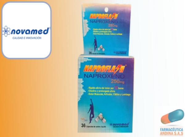 NAPROXENO 250 MG CAJ X 36 CAP NAPROFLASH