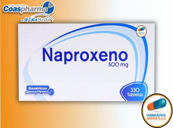 NAPROXENO 500 MG CAJA x 330 TABLETAS COASPHARMA