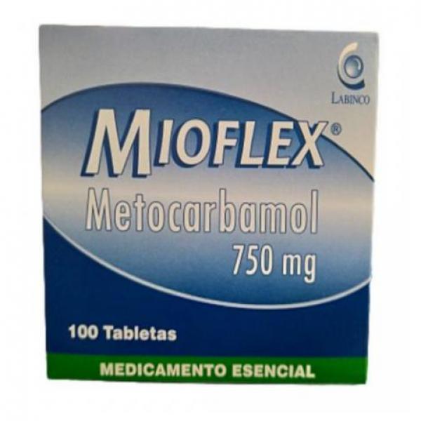 METOCARBAMOL 750 MG CJ X 100 TAB MIOFLEX
