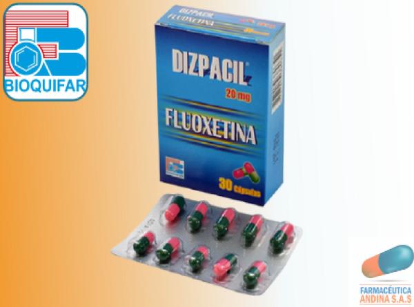 FLUOXETINA 20 MG CAJA x 30 CAP DIZPACIL
