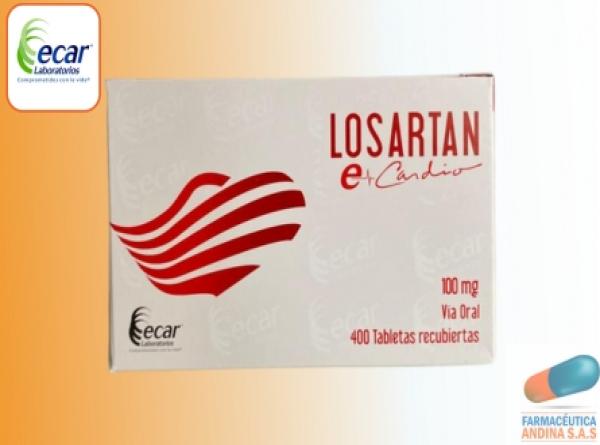 LOSARTAN 100 MG CJX 400 TAB ECAR