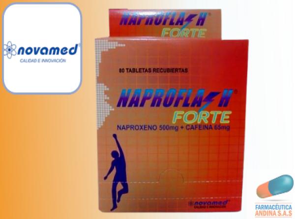 NAPROXENO+CAFEI 500/65 X80TAB NAPROFLASH